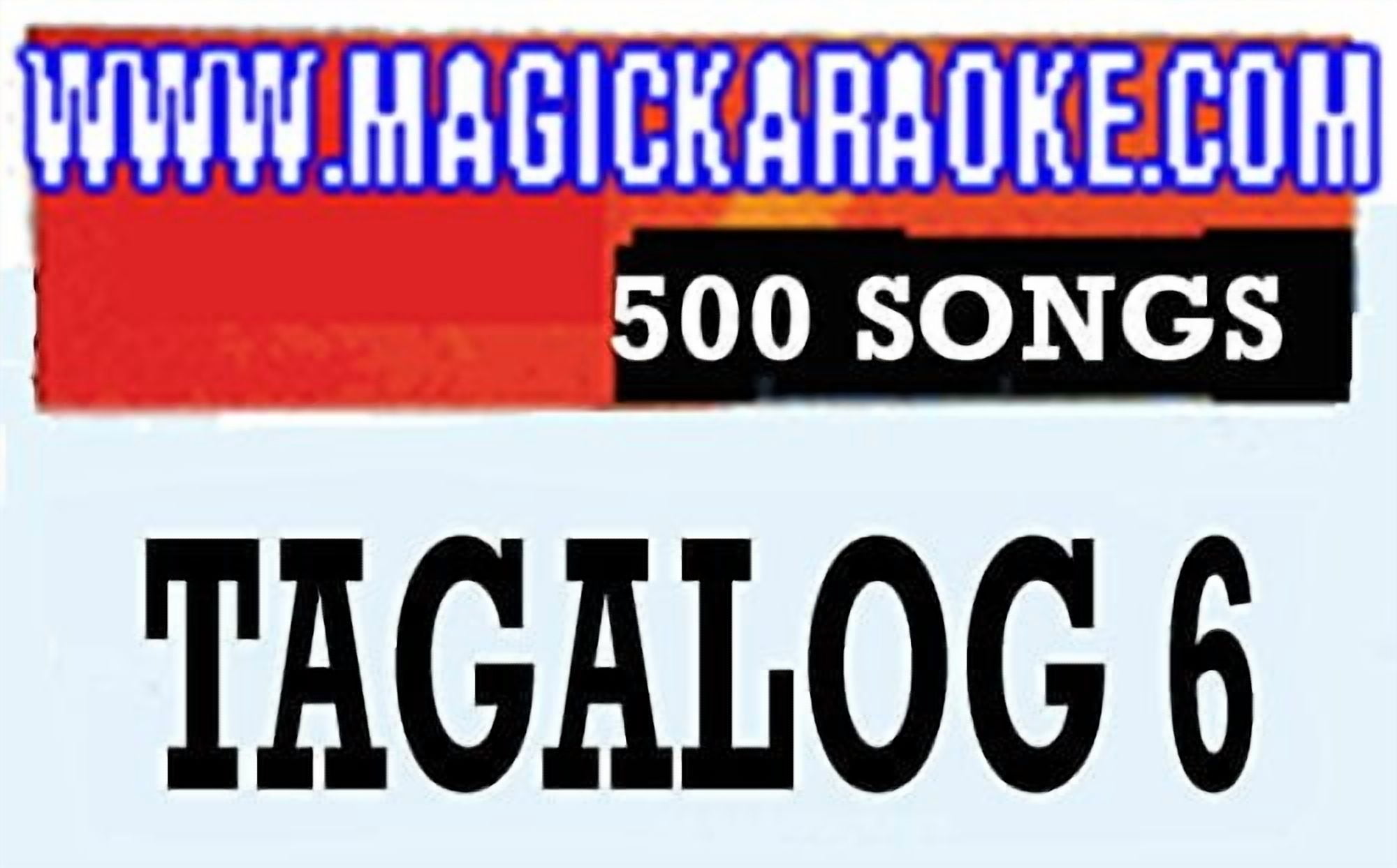 MAGIC SING "Tagalog-6" Song Chip - 500 Tagalog & English Songs WITH ...