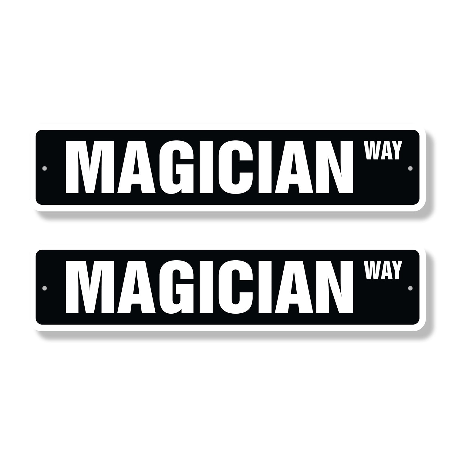 MAGICIAN Classic Street Sign (2 Pack) magic show tricks signs ...