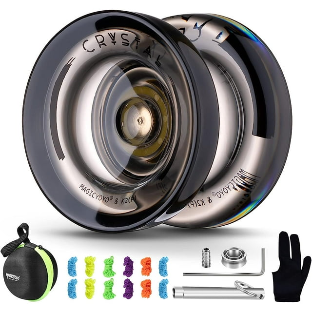 MAGICYOYO Professional Responsive Yoyo K2 Crystal Black, Durable ...