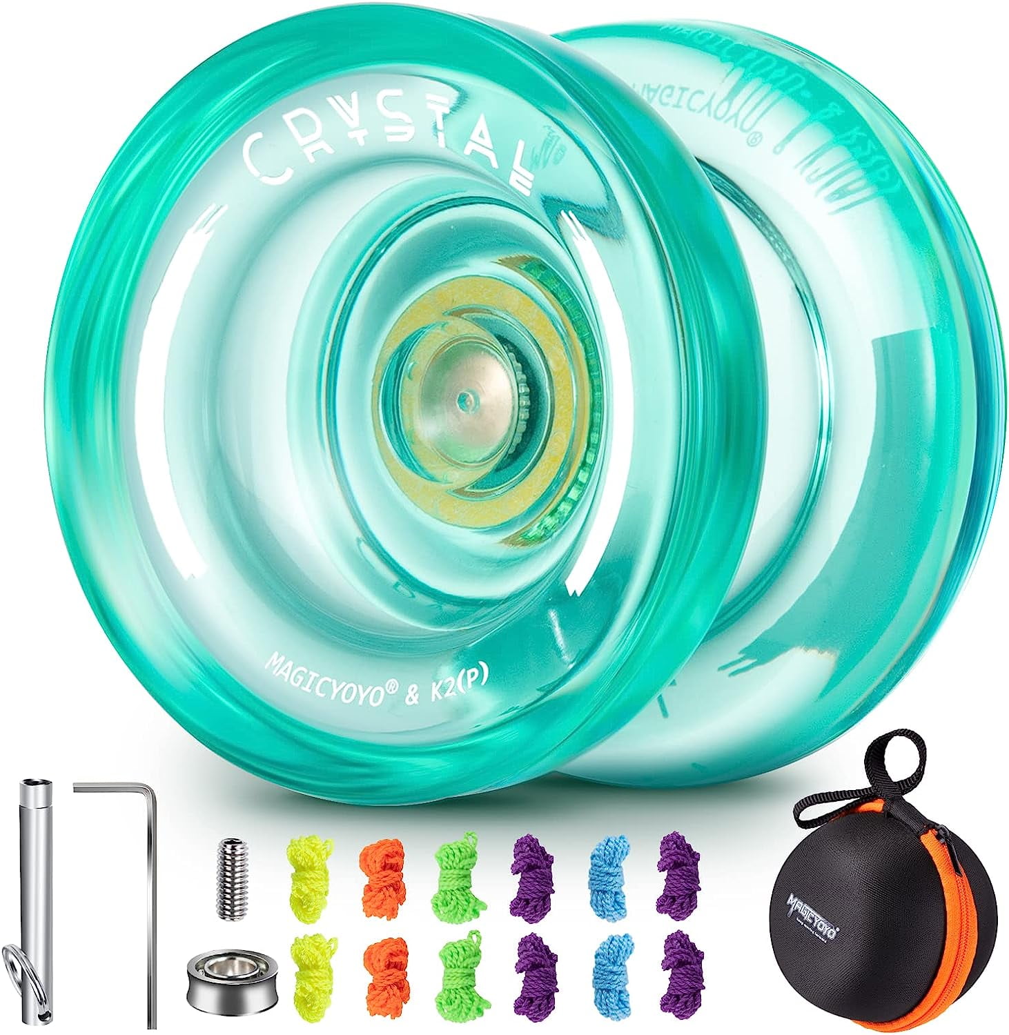 MAGICYOYO Professional Responsive Yoyo K2 Crystal Green, Durable ...