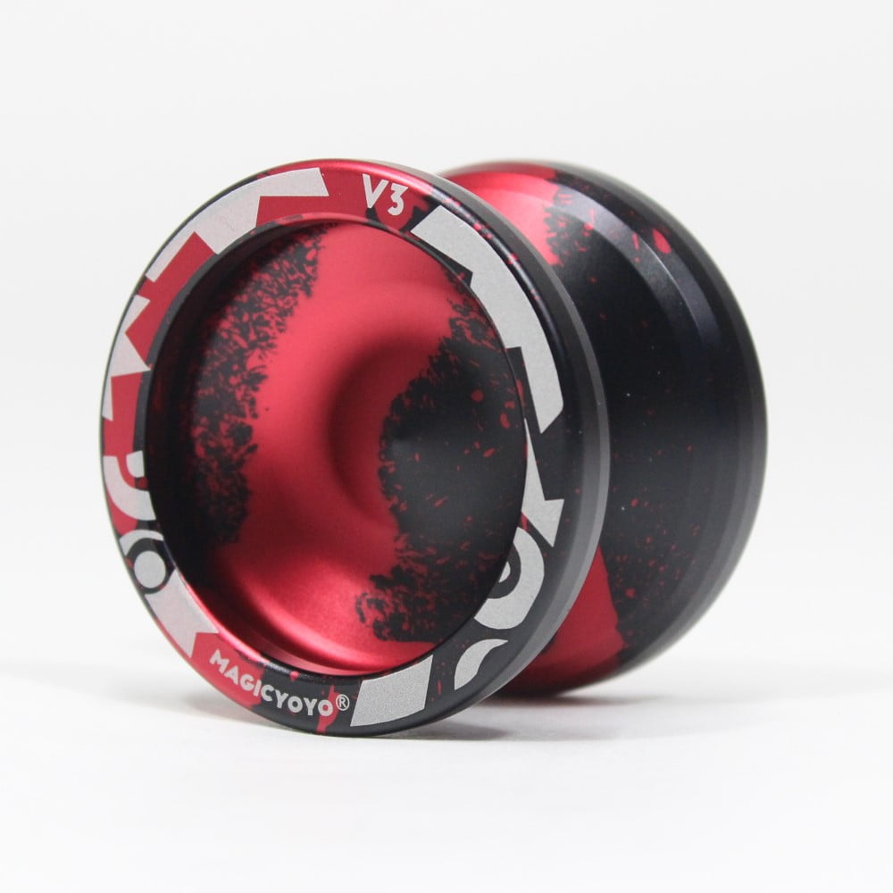 MAGICYOYO V3 Yo-Yo -Beginner to Advanced Aluminum YoYo - Includes Extra Accessory Pack (Black ...