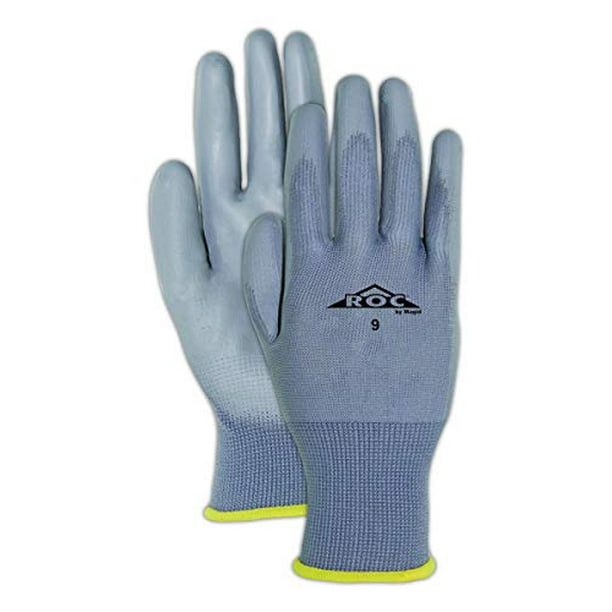 MAGID ROC JDW150 Polyester Glove, Polyurethane Palm Coating, Knit Wrist ...