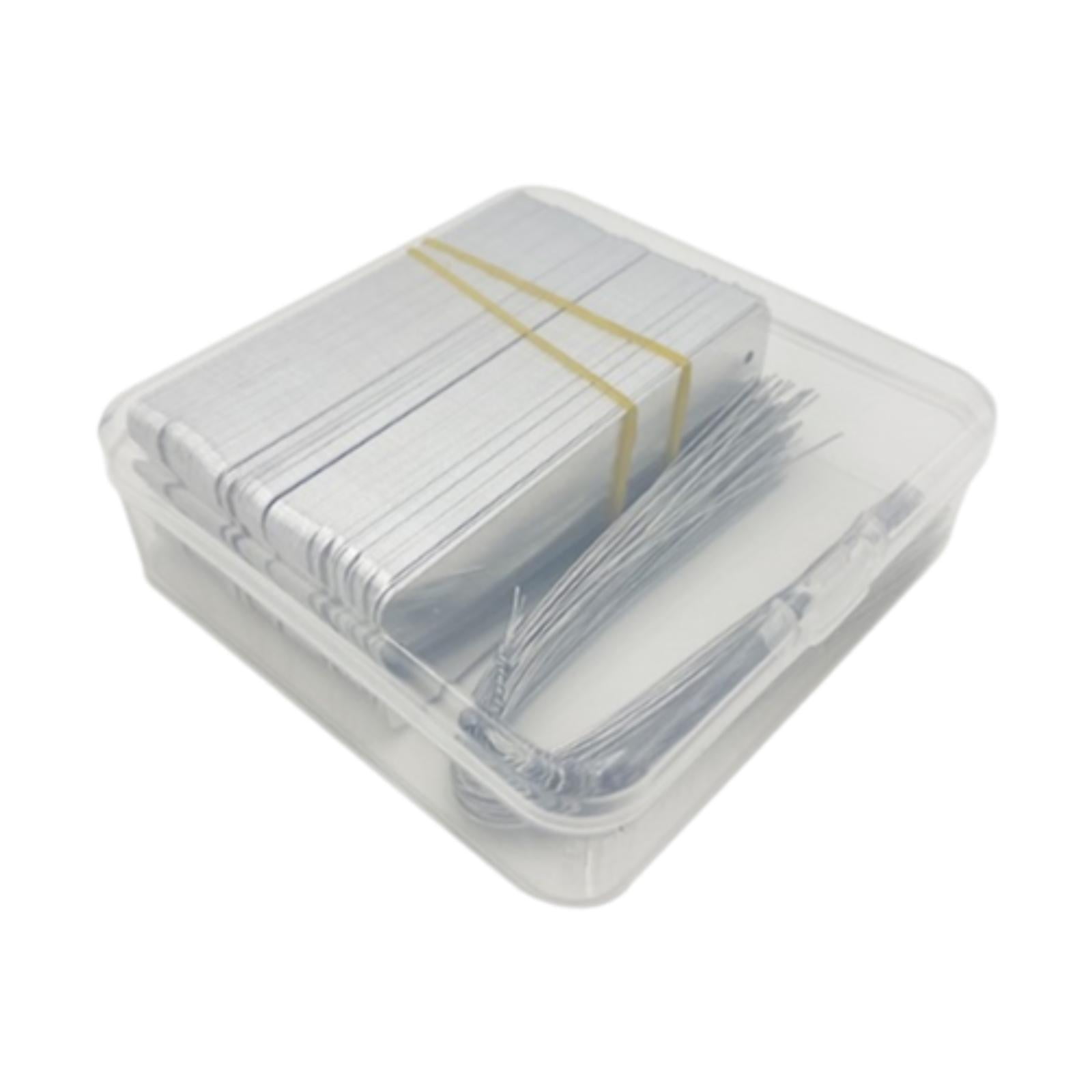 MAGIDEAL 100x Plant Labels with Metal Wires Lawn Stamping Blank Garden ...