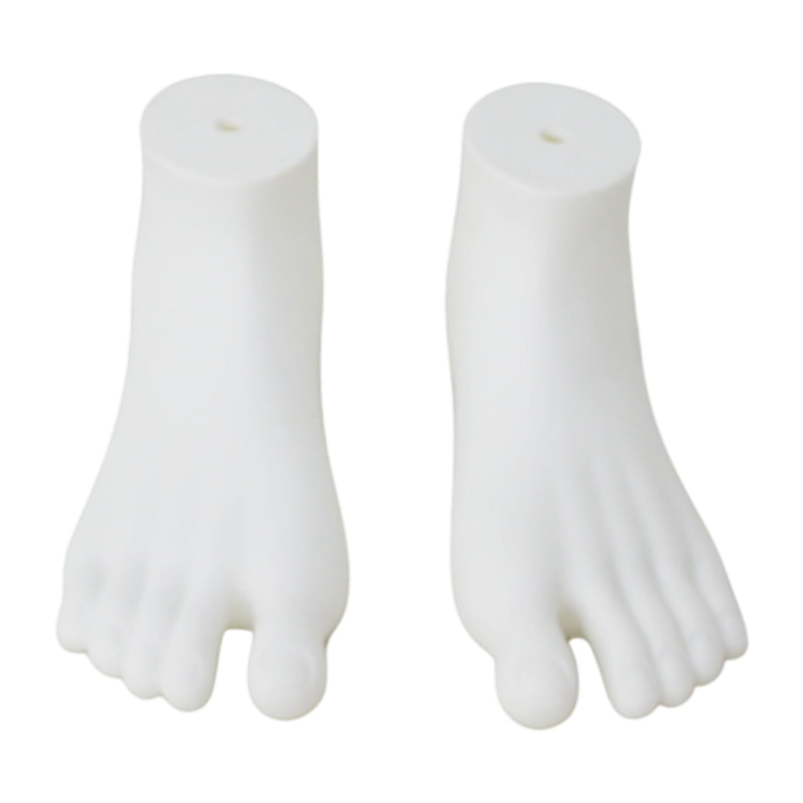 MAGIDEAL 2 Pieces Mannequin Foot Display Model Lifelike Home Foot Forms ...