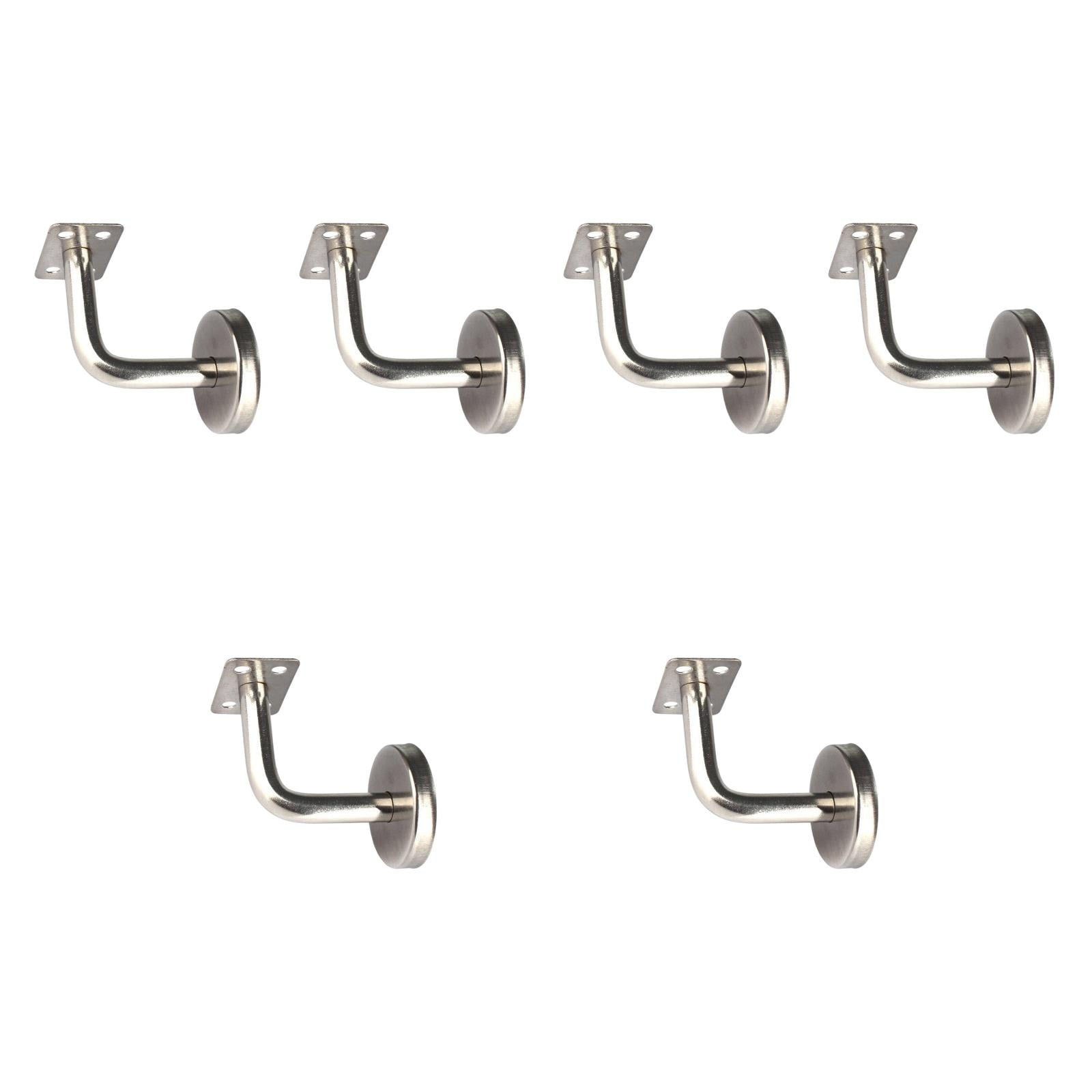 MAGIDEAL 6 Pieces Handrail Stair Brackets Banister Brackets for Indoor ...