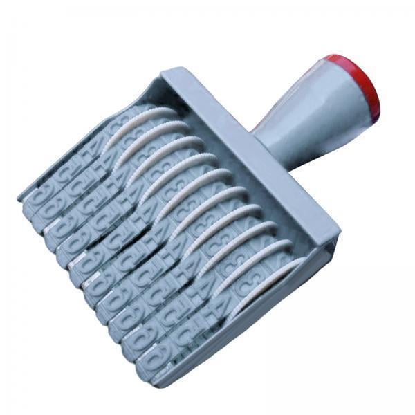 MAGIDEAL 6xOffice Rubber Rolling Wheel Numbers Digital Numbering Stamp ...