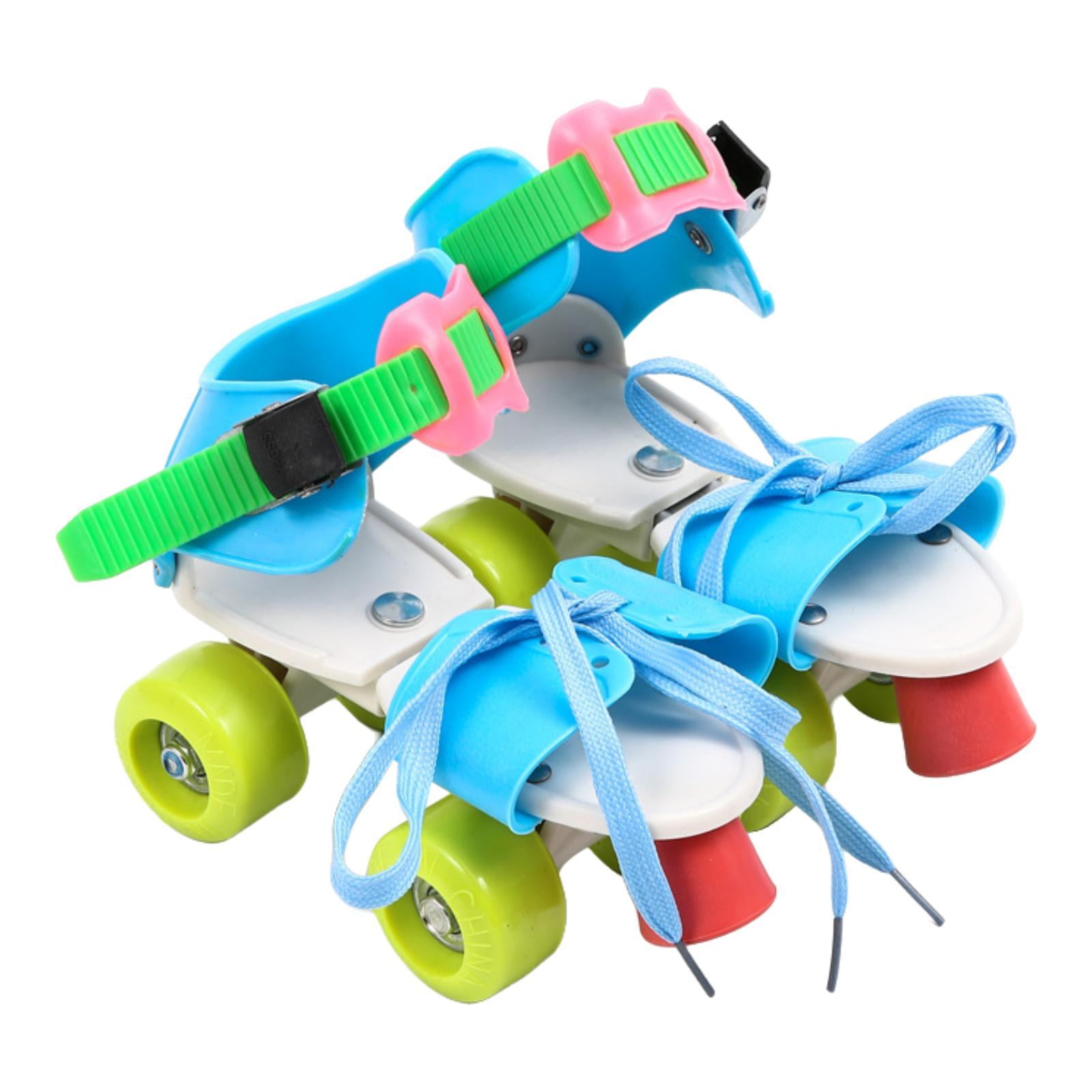 MAGIDEAL Adjustable Roller Skates for Kids Double Row Lightweight ...