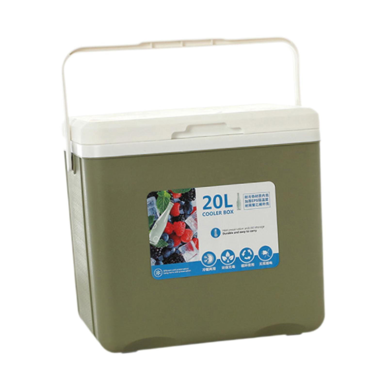 MAGIDEAL Box 20L with Heavy Duty Handle Ice Chest Small for Stall Beach ...