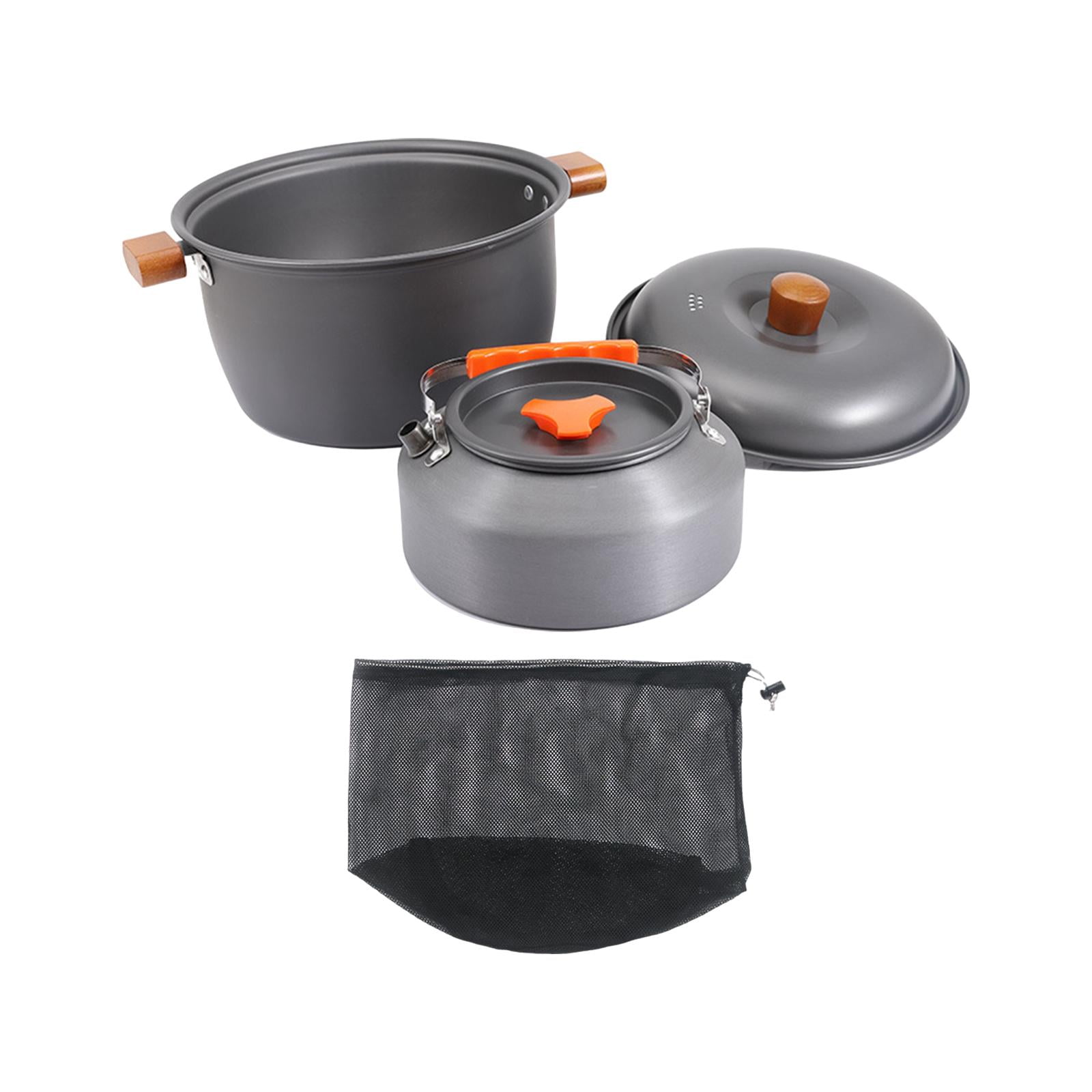 MAGIDEAL Camping Cooking Set Camping Cookware Mess Kit Aluminum ...