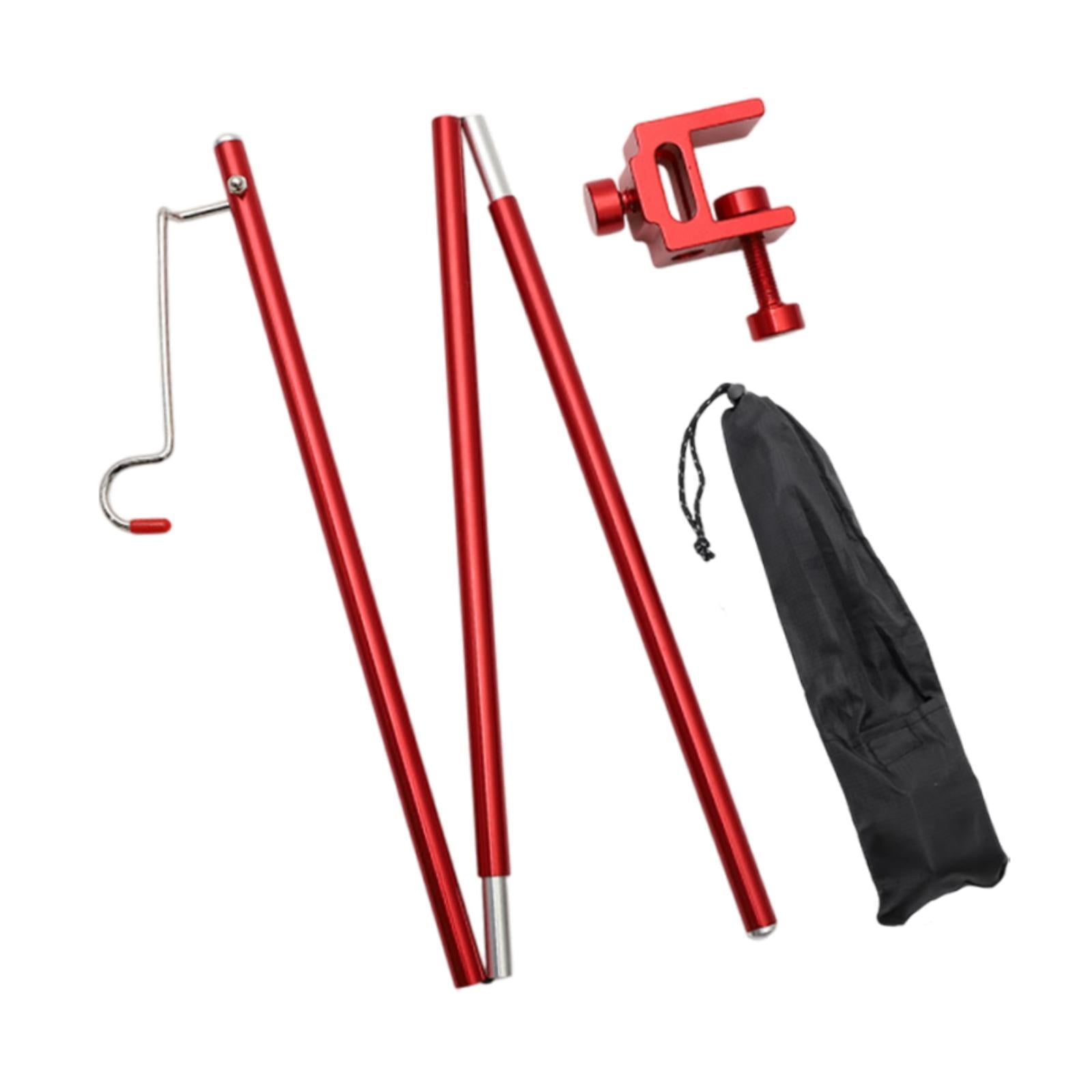 MAGIDEAL Camping Folding Lamp Pole Folding Table Light Stand for Garden ...