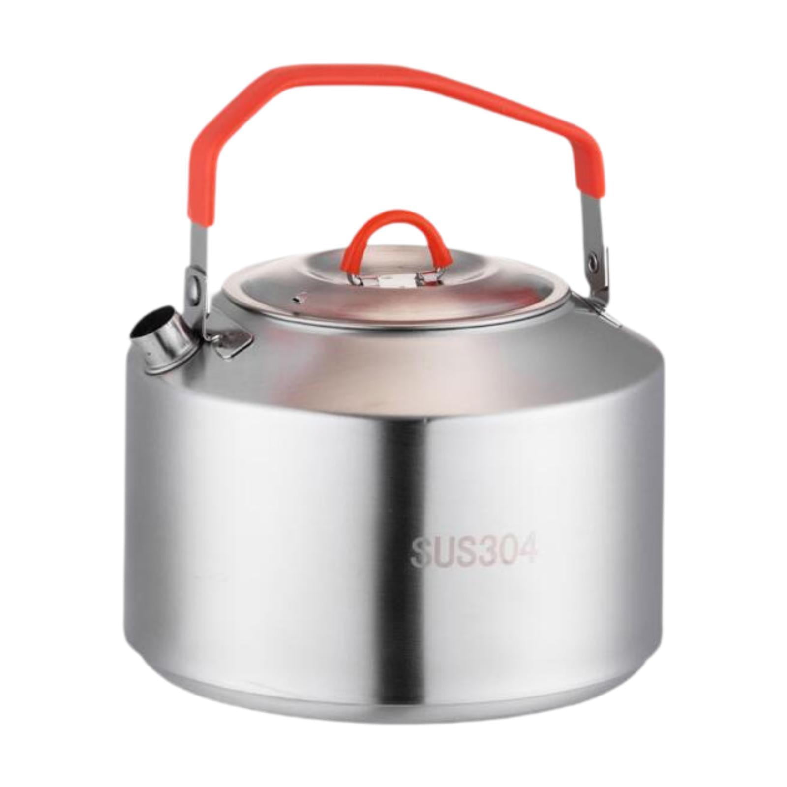 MAGIDEAL Camping Kettle Camp Tea Coffee Pot Campfire Kettle with ...