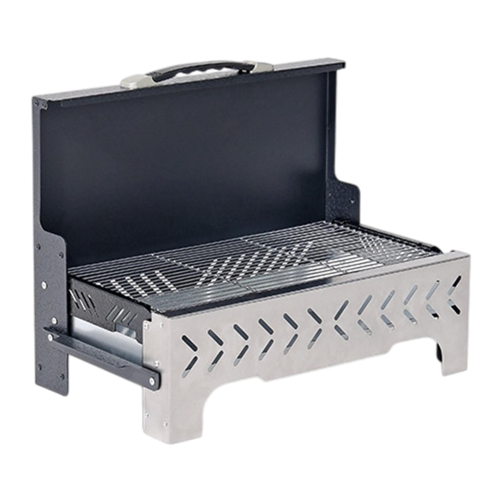MAGIDEAL Foldable Grill BBQ Grill Compact Camping Furnace Lift Grill ...