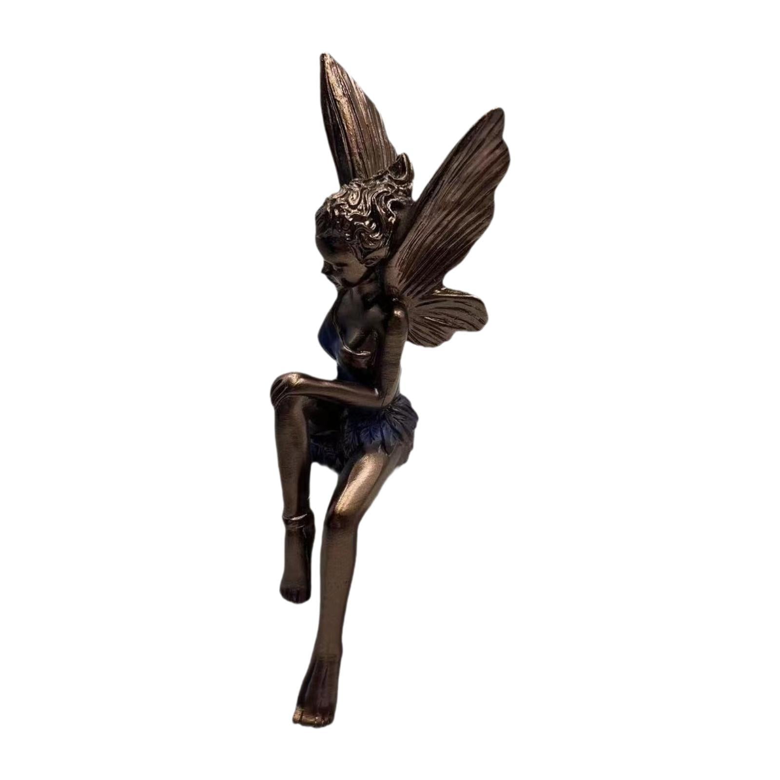 MAGIDEAL Garden Fairy Statue Crafts Figurines for Outdoor Desktop ...