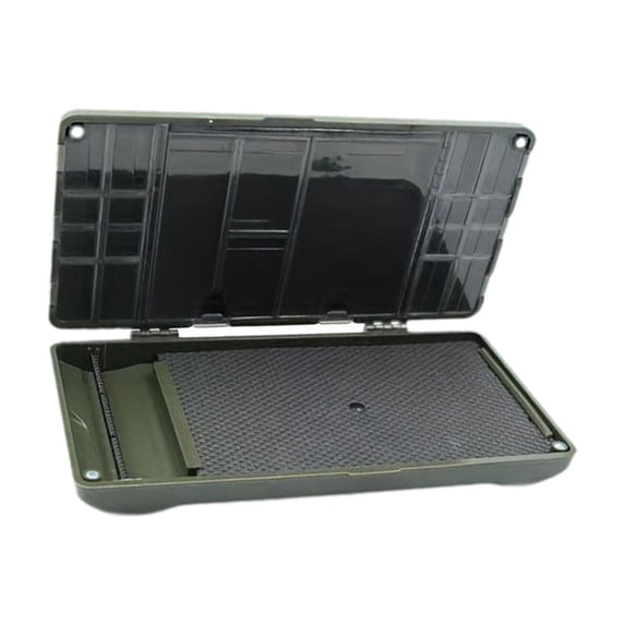 MAGIDEAL Rig Box Fly Box Fishing Streamers Case 2 Layer casting PVC ...