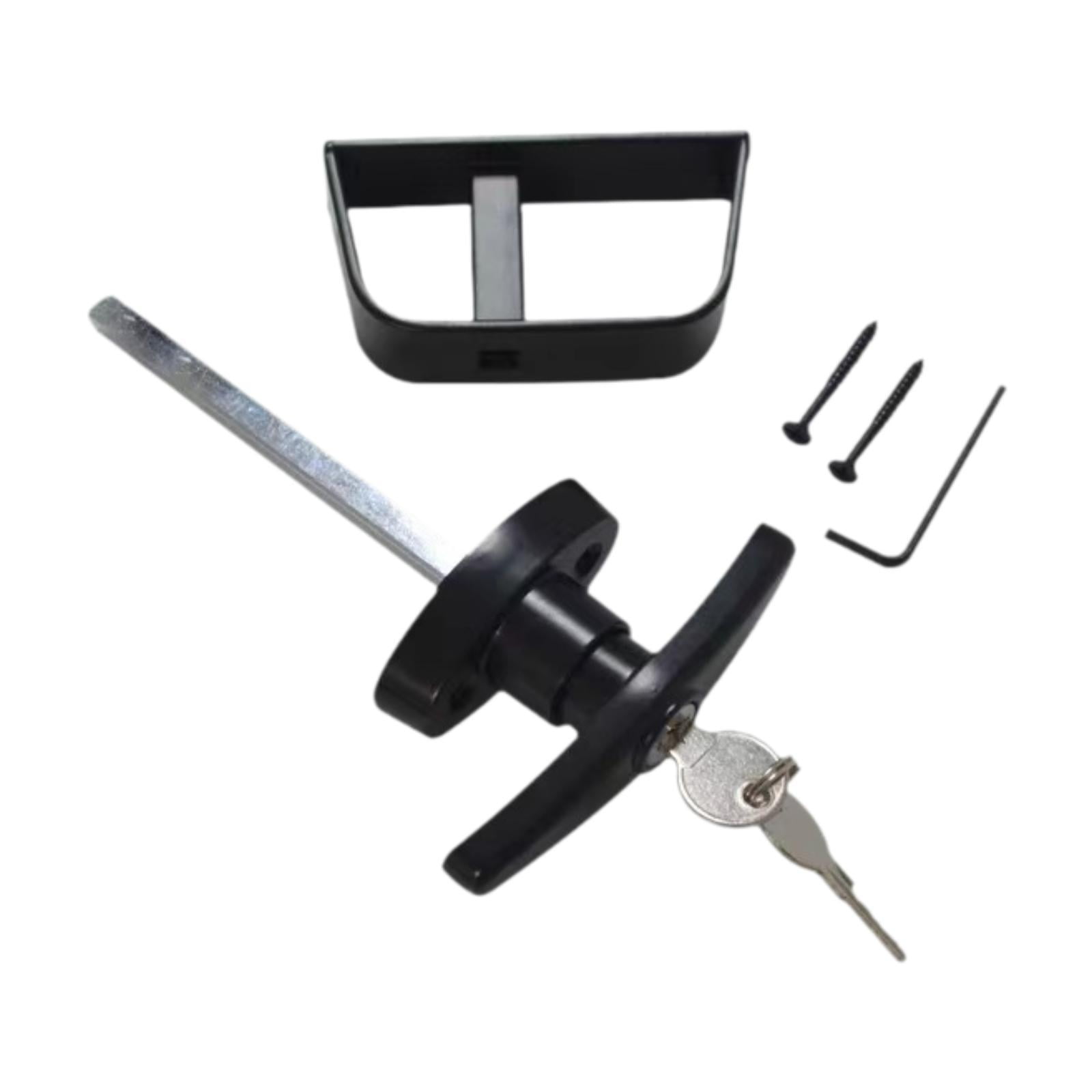 MAGIDEAL Shed Door Latch T-handle Lock Set with Keys for Storage Barn ...