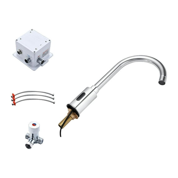 MAGIDEAL Touchless Bathroom Sink Faucet Automatic Sensing Faucet ...