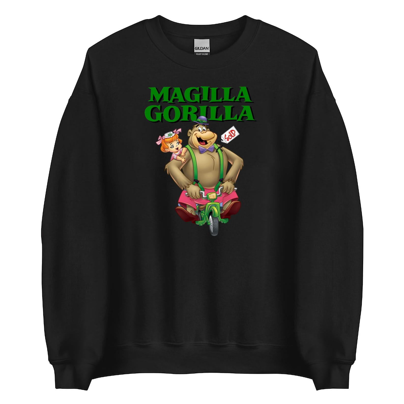 MAGILLA GORILLA & OGEE RIDING T-SHIRT TEE CARTOON TV SHOW HANNA BARBERA ...
