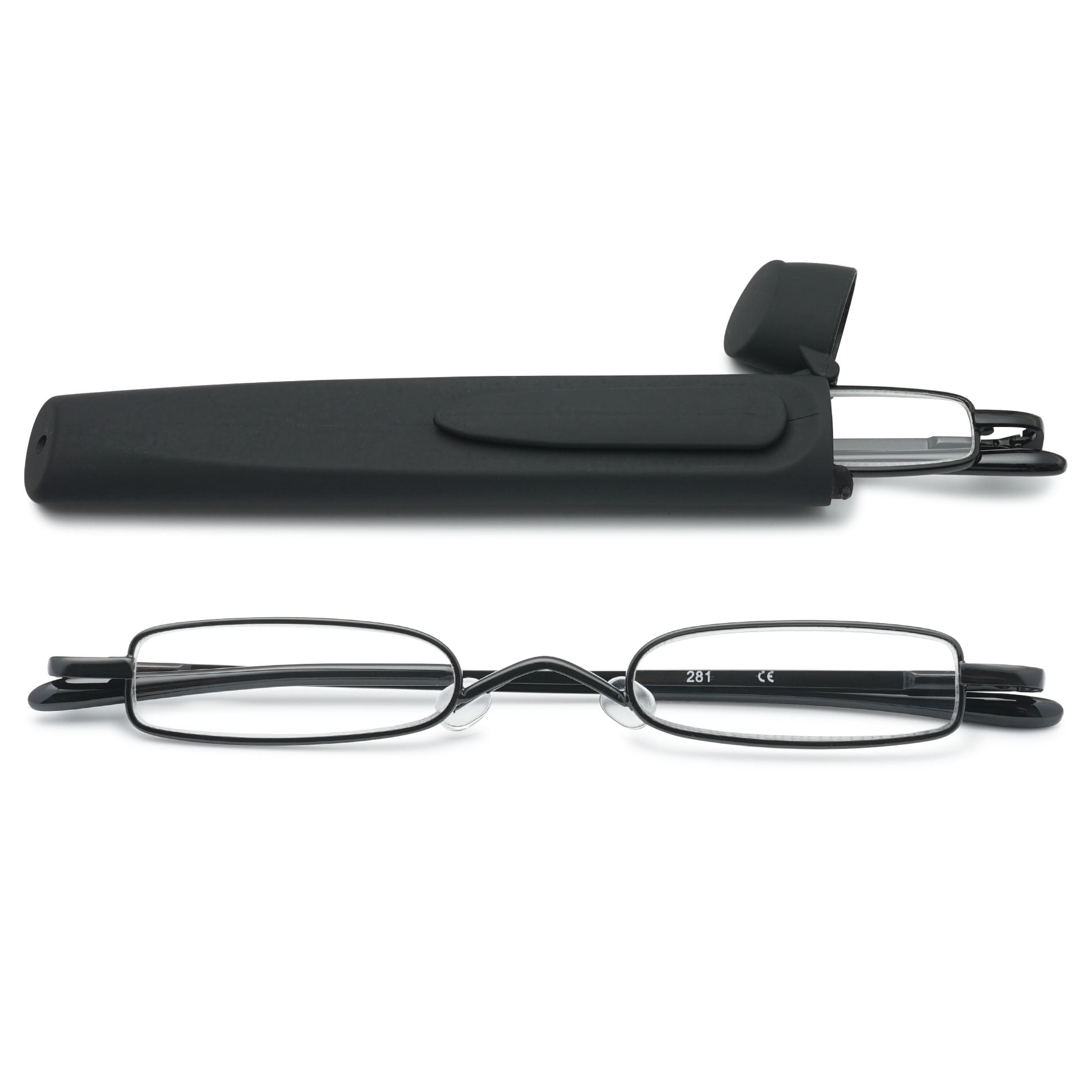 Magimodac Compact Reading Glasses Men Women Portable Mini Metal Mini Eyeglasses Eyewear Pocket