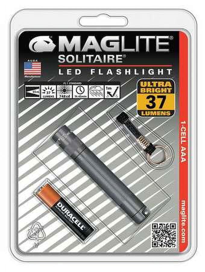 MAGLITE Industrial LED Mini Flashlight, Gray - SOLITAIRE LED 1AAA ...