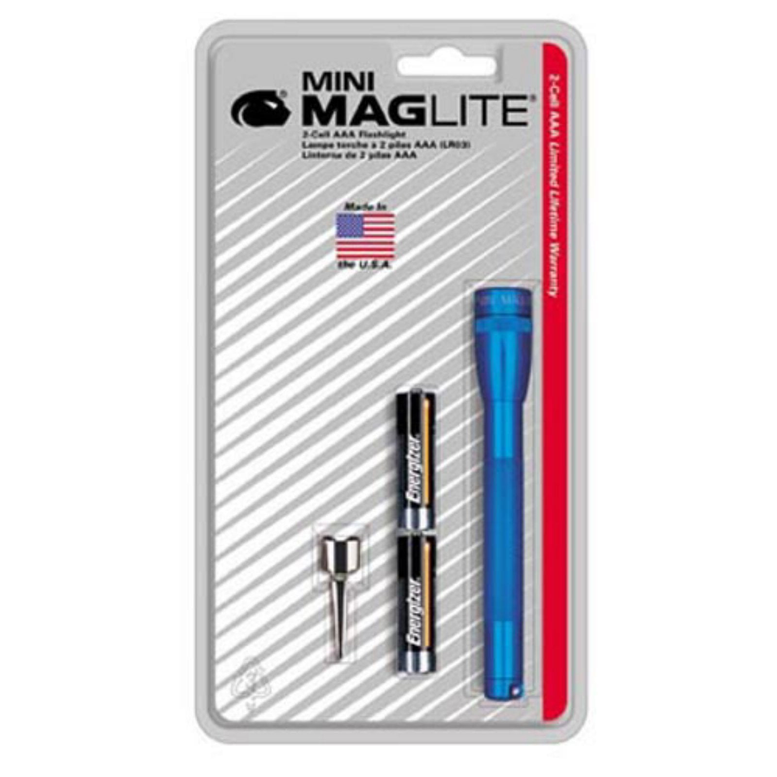 MAGLITE Mini 2-Cell AAA Flashlight 13 Lumens + 2 Batteries Black ...