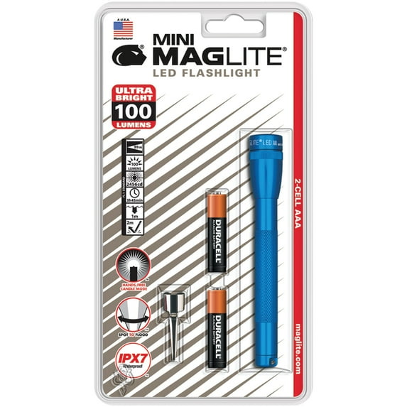 Free Shipping! MAGLITE MINI MAGLITE LED 2AAA Black Flashlight, 84 ...