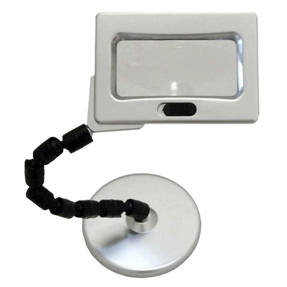 MAGNA-DESK Magnifier Lamp with Flexible Neck | 2 x 4" Lens, 2.5x & 5x ...