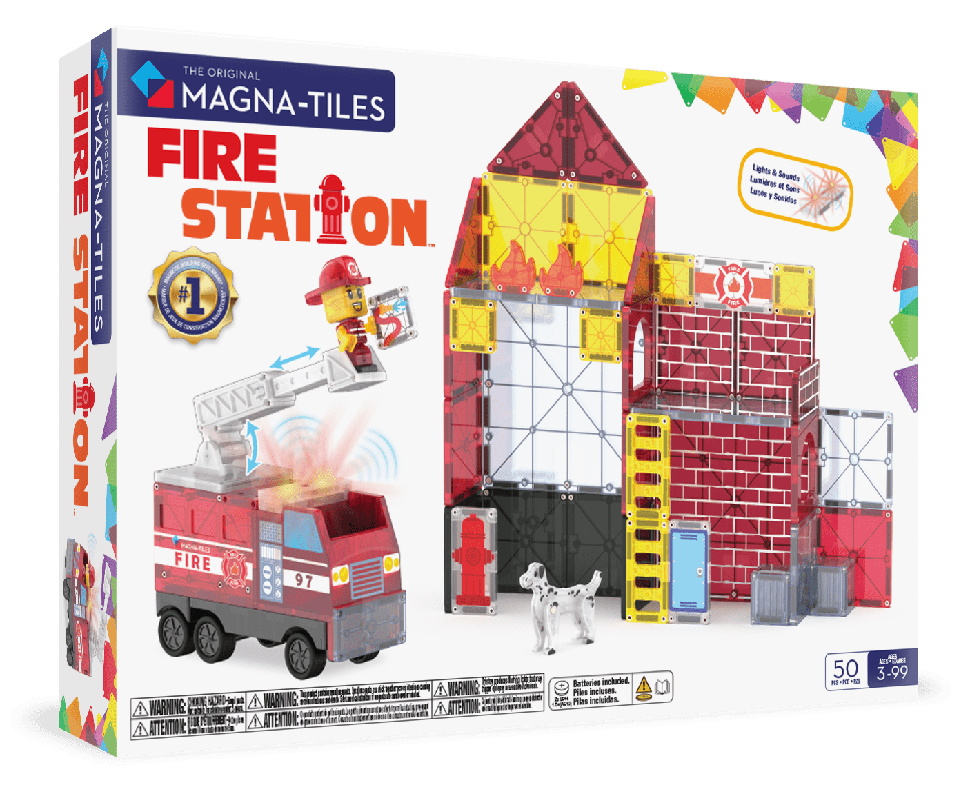 Customer reviews for MAGNA-TILES® Fire Station 50-Piece Magnetic ...