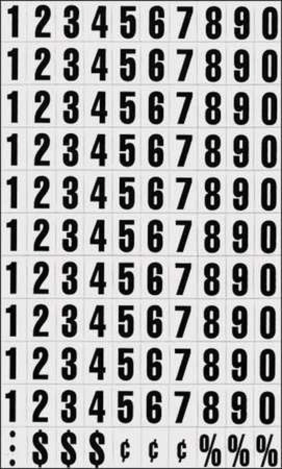 MAGNA VISUAL PFN-21 Magnetic Heading Numbers,PK110 - Walmart.com