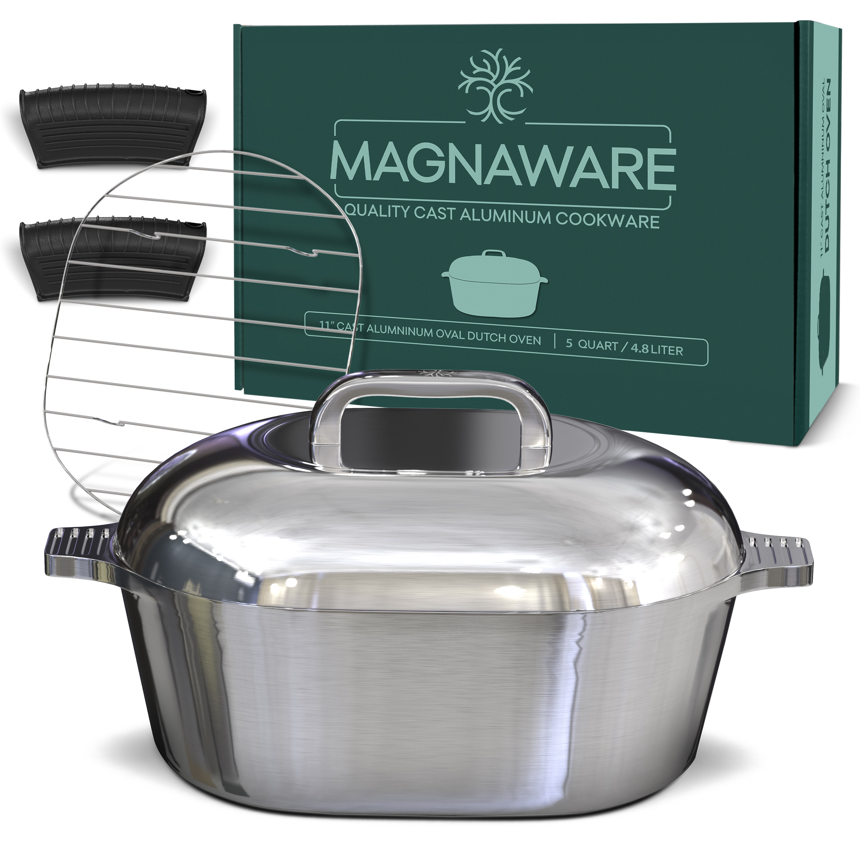 Imusa 3Pieces Colombian Cast Aluminum Caldero or Dutch Oven Set with ...