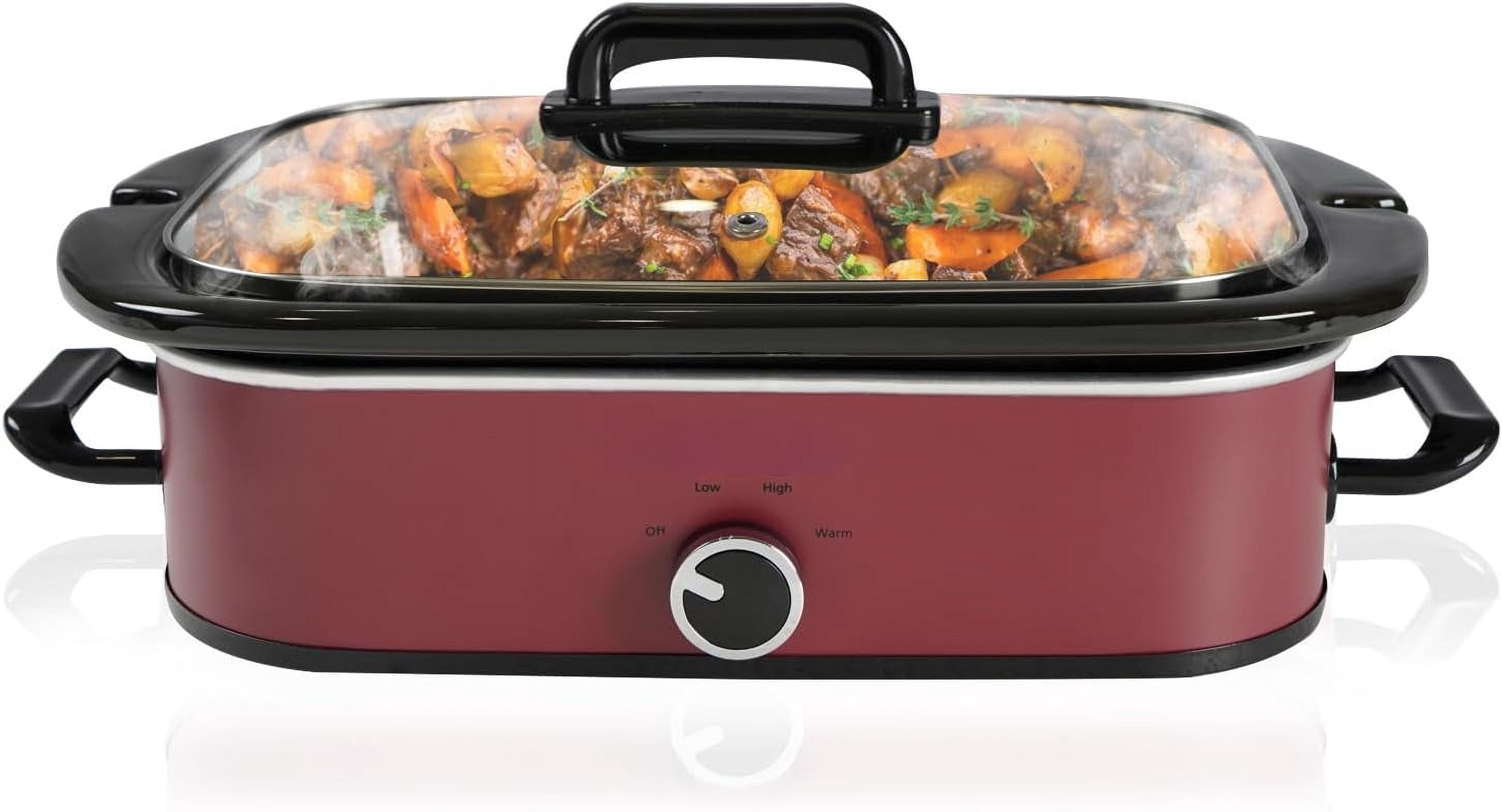 MAGNIFIQUE 4-Quart Slow Cooker With Casserole Manual Warm Setting ...