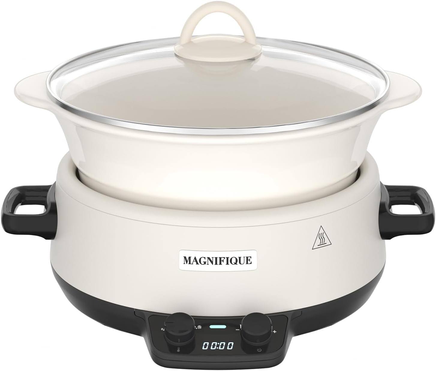 MAGNIFIQUE 5 Quart Programmable Slow Cooker with Auto Warm Setting ...