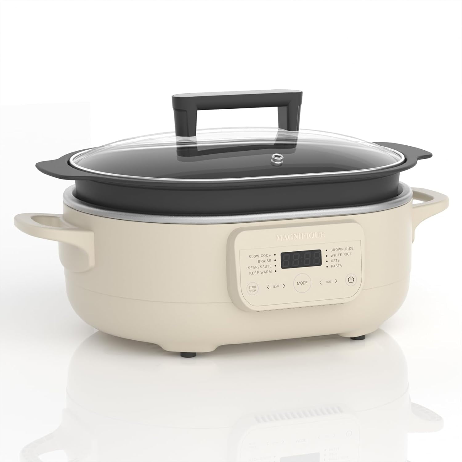 MAGNIFIQUE 6 Quart Multi-Cooker with 8-in-1 Casserole Programmable Slow ...