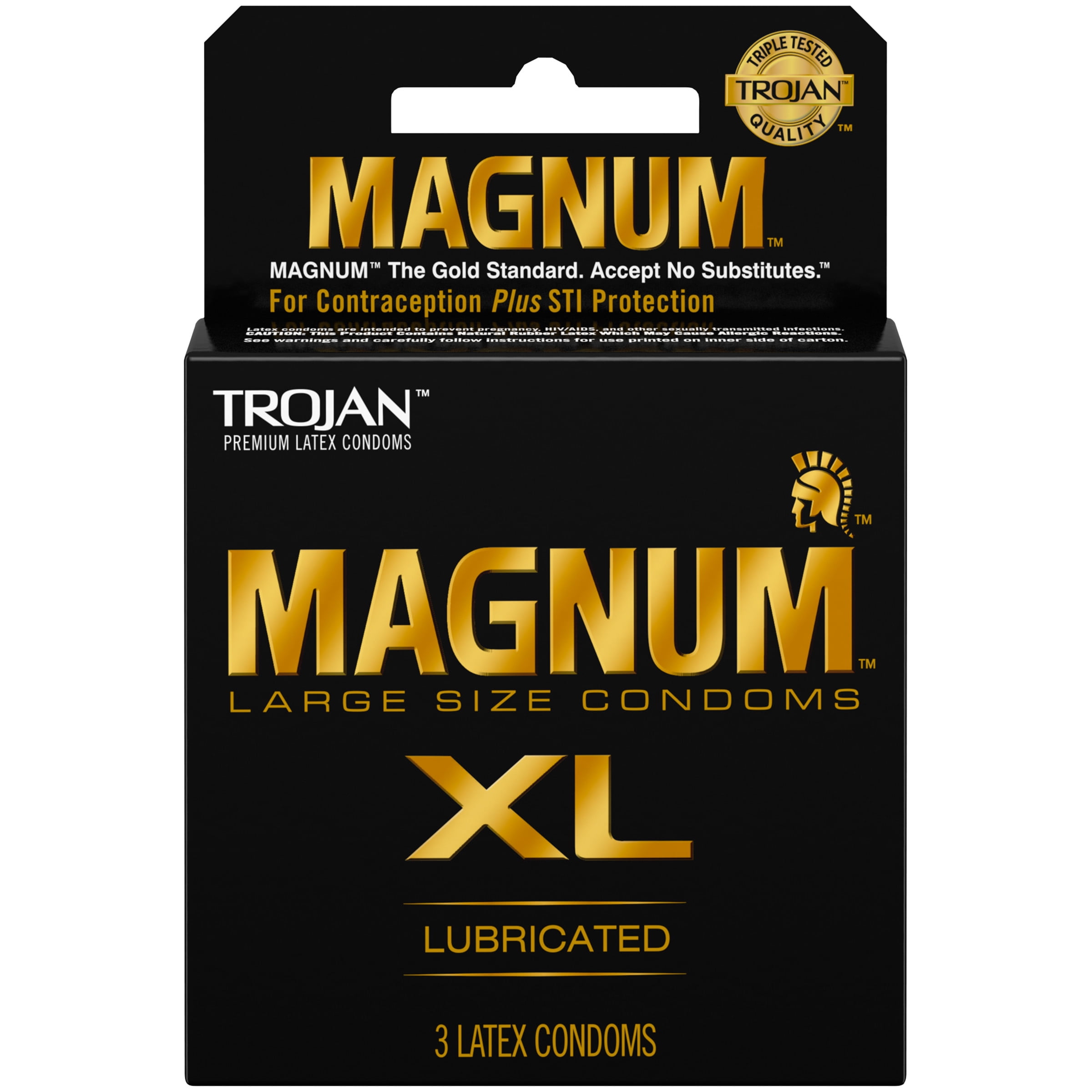 MAGNUM Large Size XL Condoms, 3ct HSA/FSA Eligible - Walmart.com