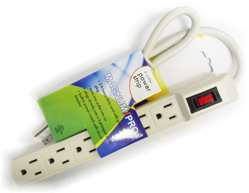 MAGNUM PS100 6 Outlet Power Strip: Electronics - Walmart.com