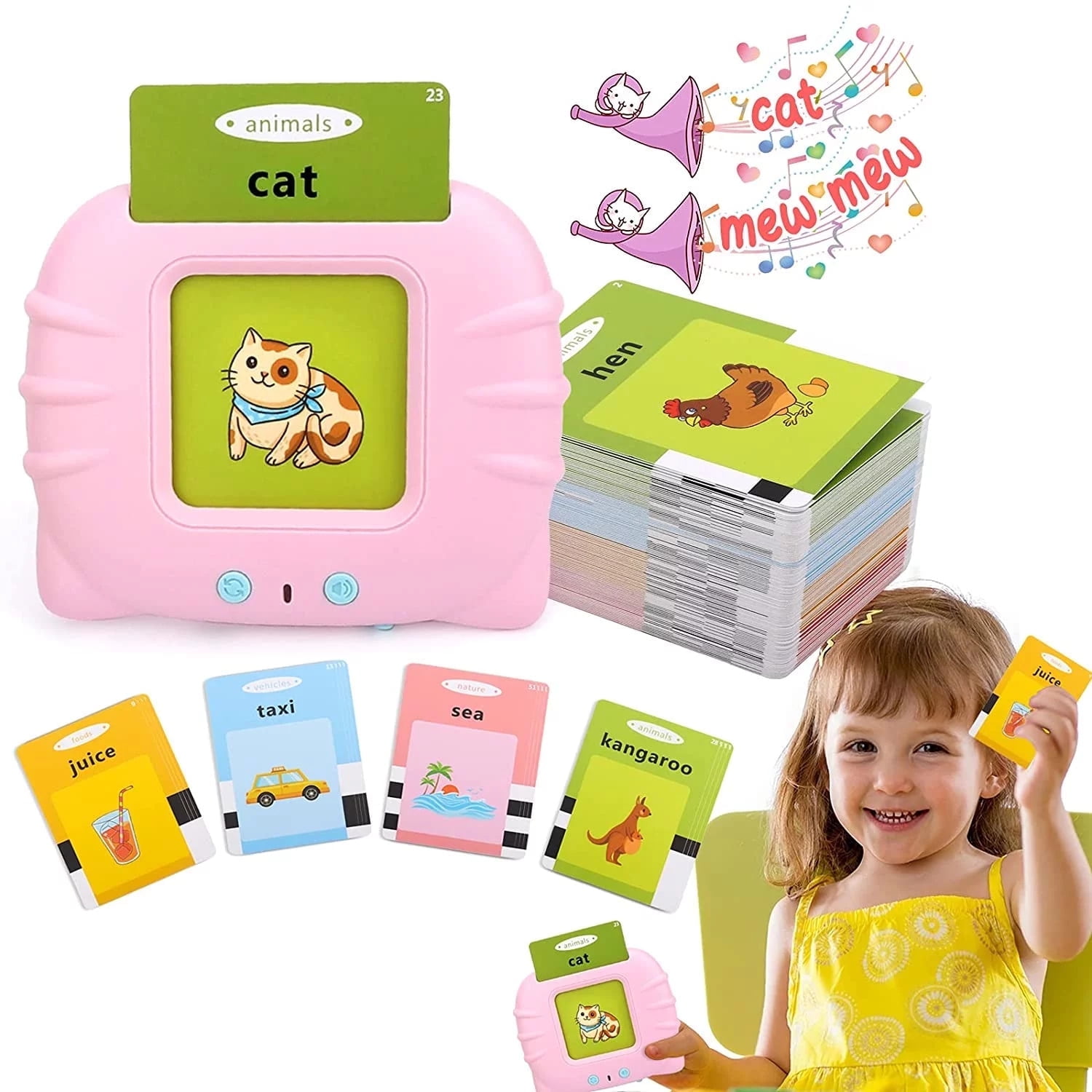 Magotan Talking Flash Cards Learning Toys for 1-6 Years Old Kids ...