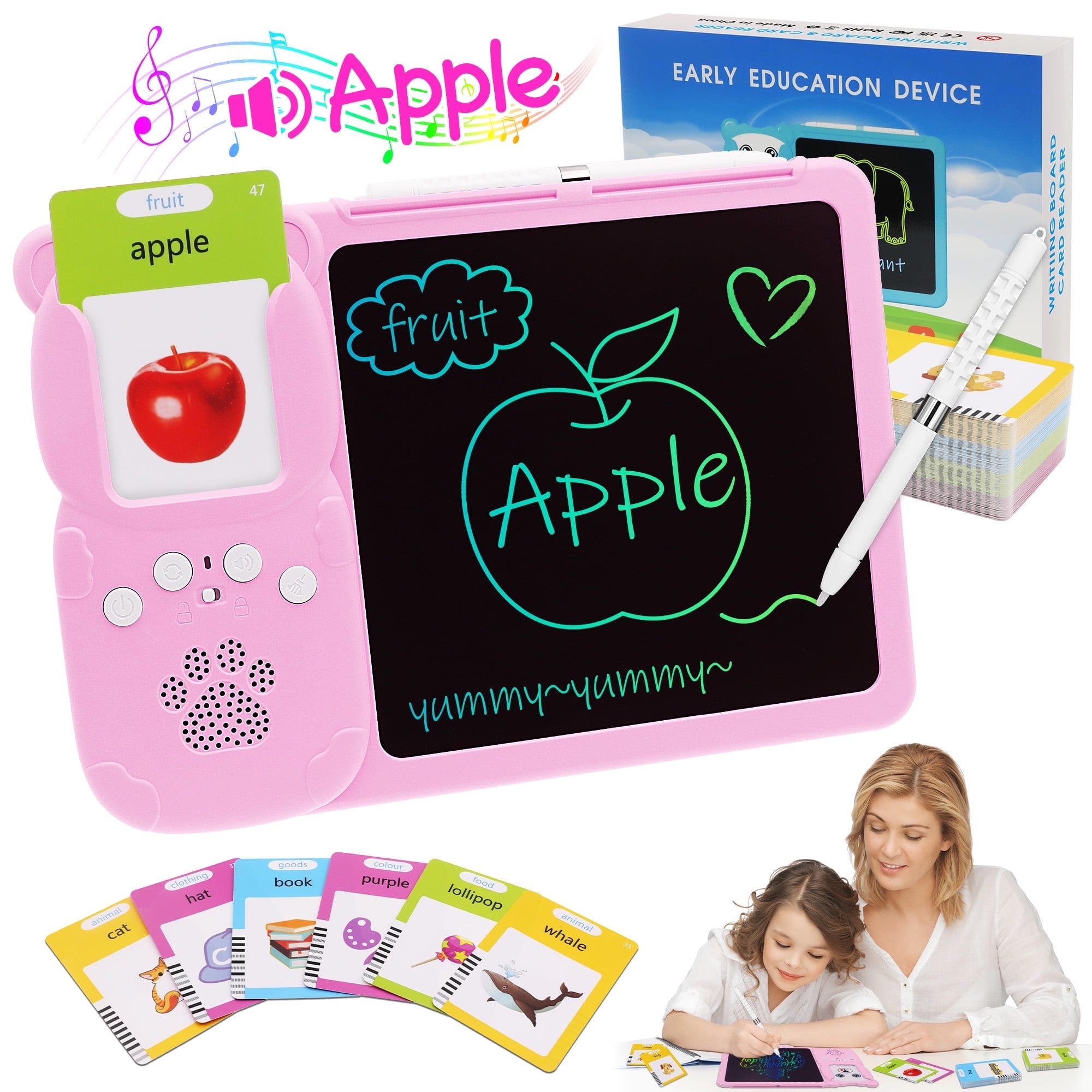 Magotan Toddler Learning Tablet with Drawing LCD and Talking Flash ...