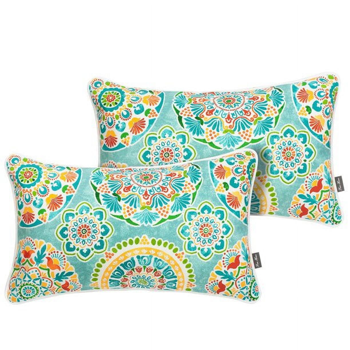 MAGPIE Outdoor Waterproof Lumbar Pillow Case Covers, 12"x19", Pack of 2 ...