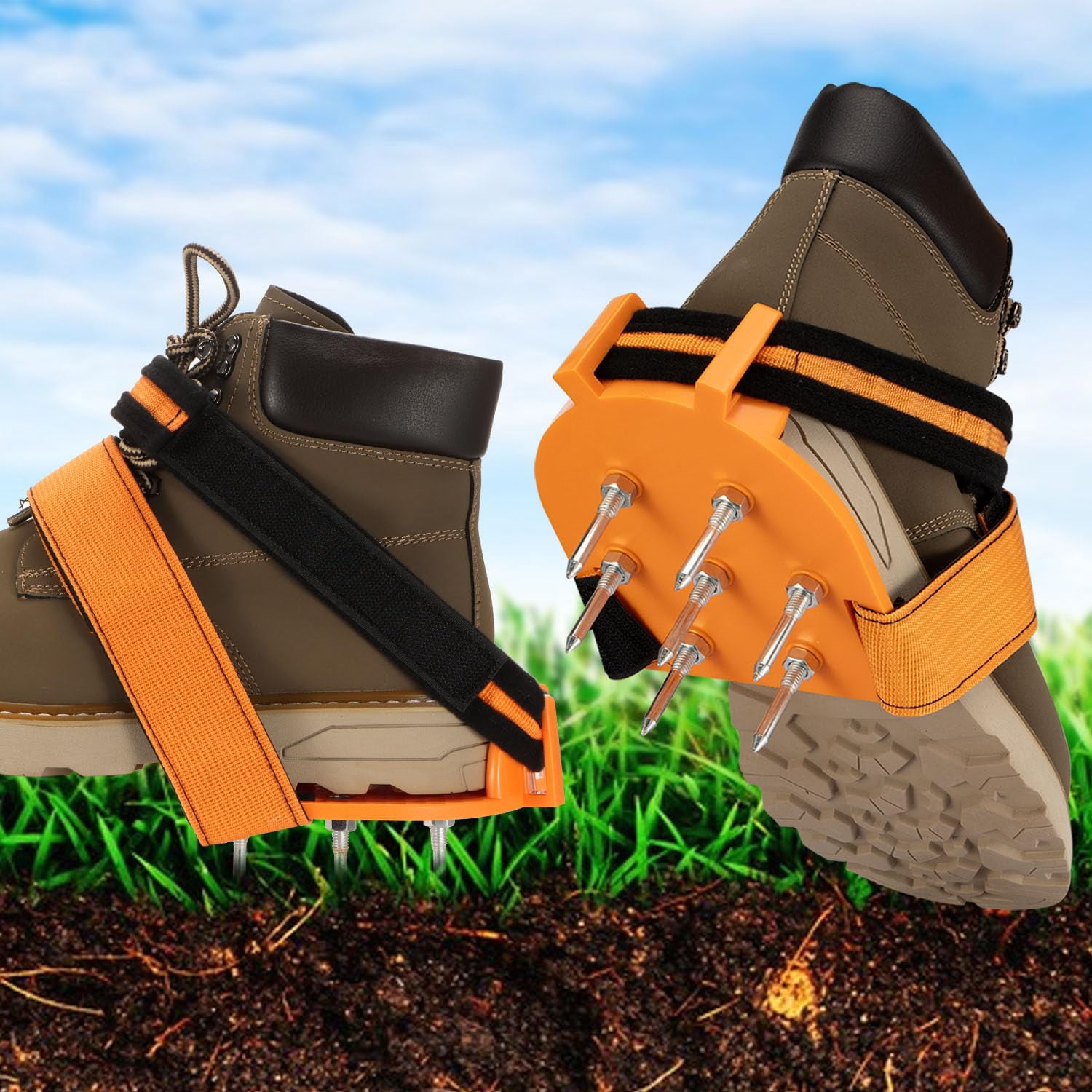 MAGTSMEI Lawn Aerator Shoes, SSF20 Free-Installation Lawn Air Aeration ...