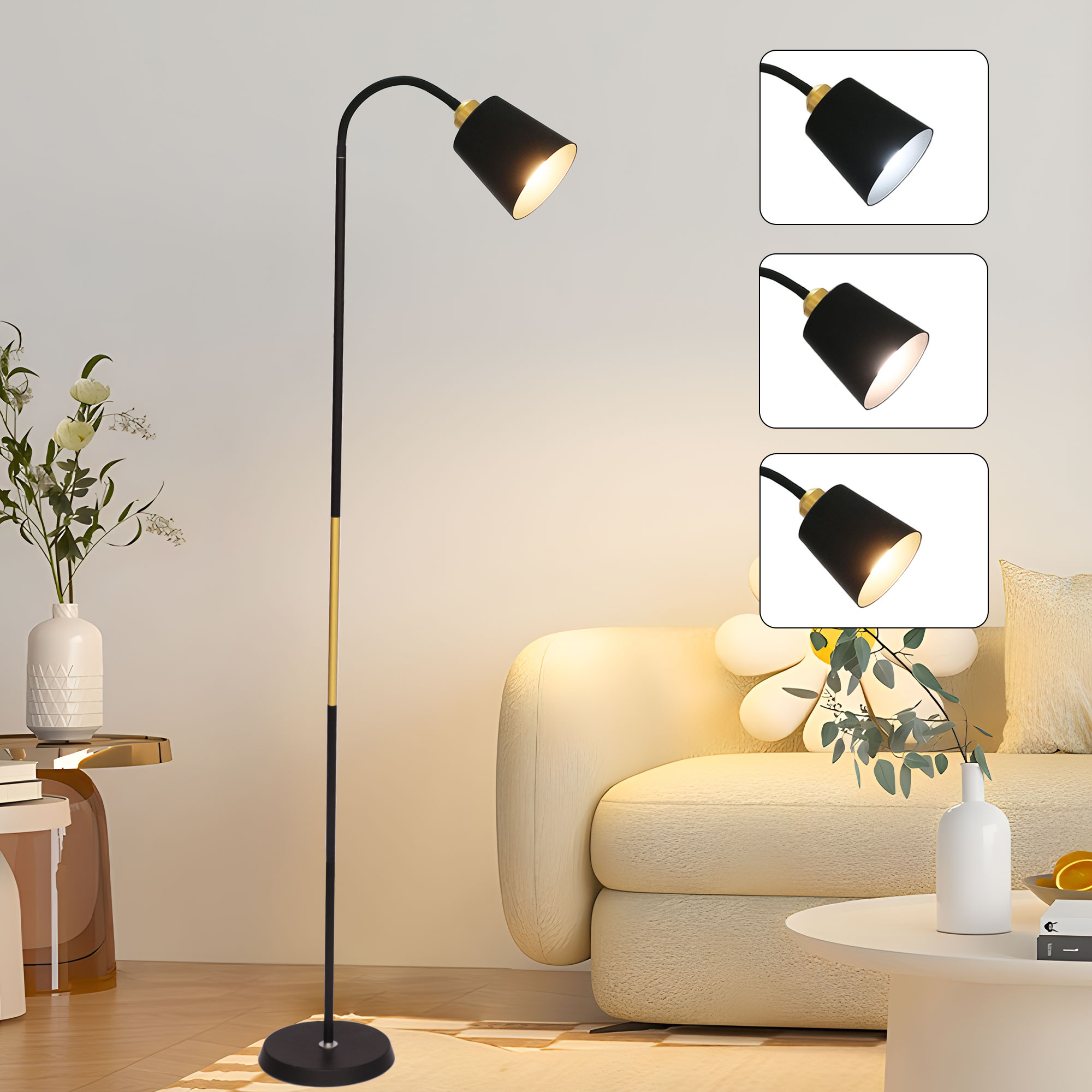 Mainstays 64'' Track Tree Floor Lamp, Black - Walmart.com