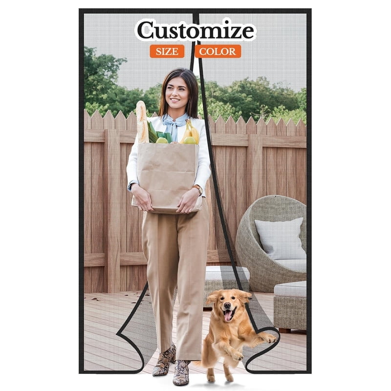 MAGZO Customized Magnetic Screen Door with Width Between 40.01" to 50 ...