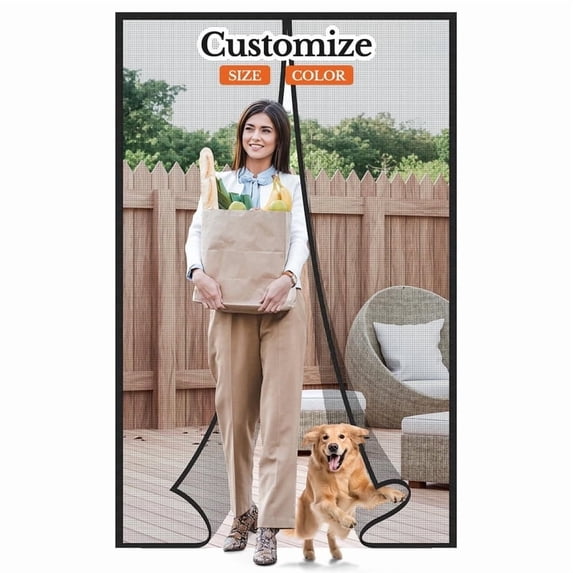 MAGZO Customized Magnetic Screen Door with Width Between 70.01" to 80 ...