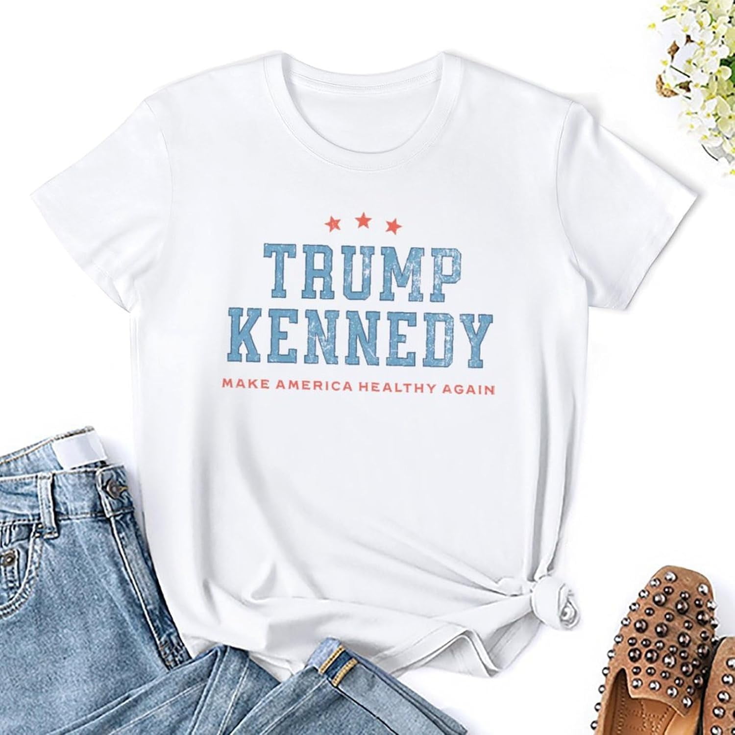 MAHA Trump Kennedy Make America Healthy Again Tshirt for Women Funny ...