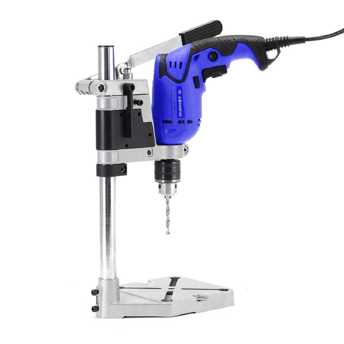 MAHARAJ Complete Drill Machine Stand for Hand Drill Bench Clamp Drill ...