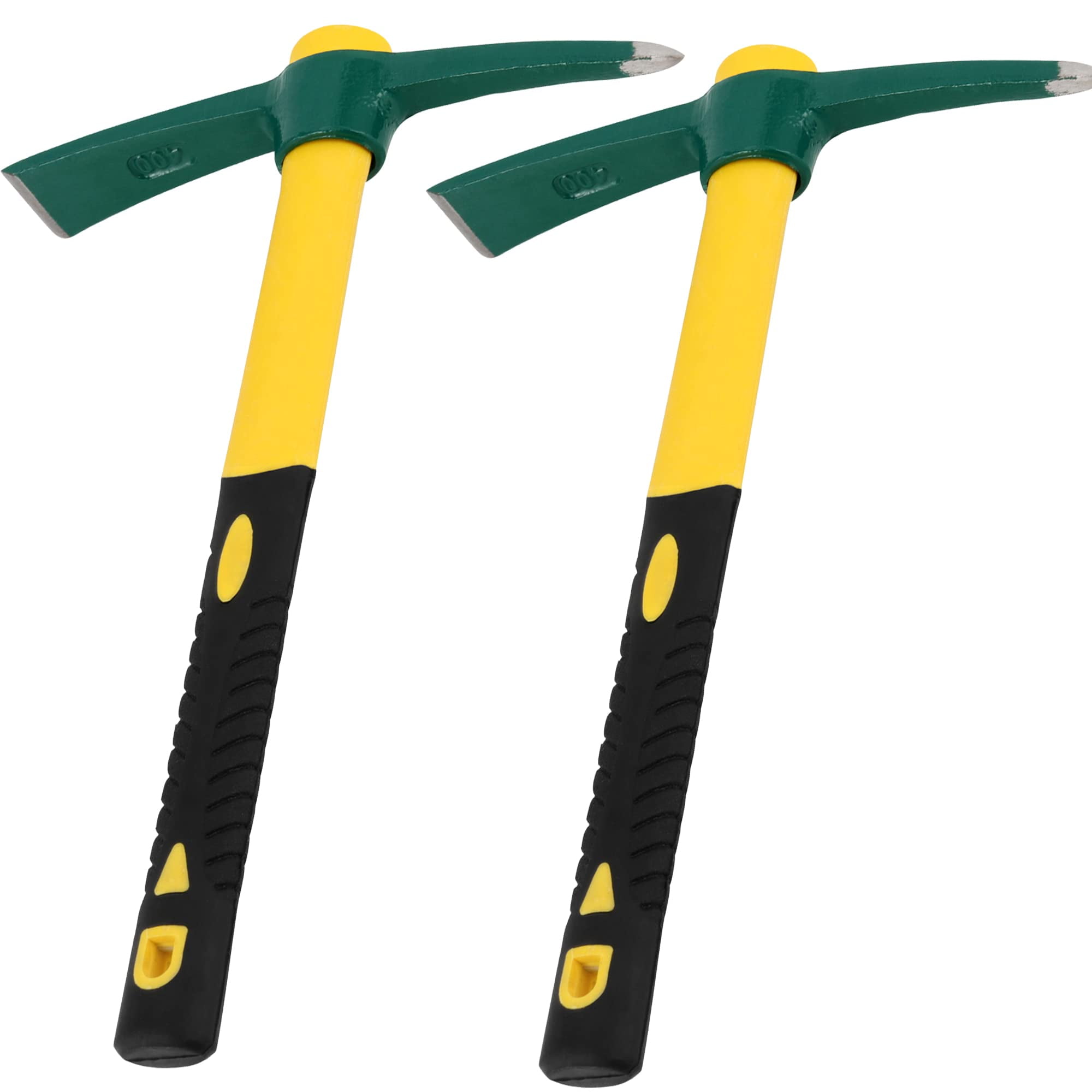 MAHIONG 2 PCS 15 Inch Pick Mattock Hoe, Weeding Pick Axe with ...