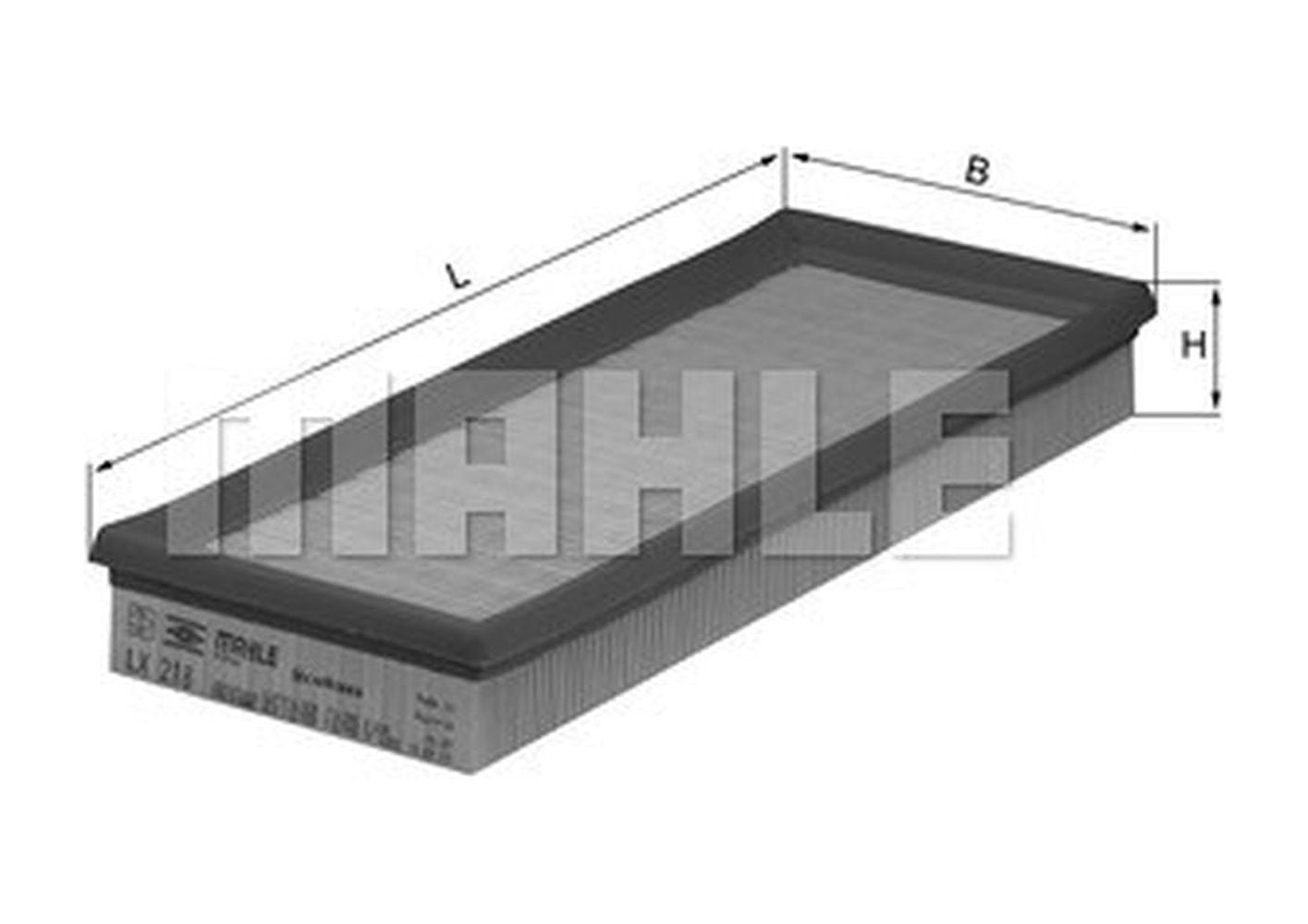 MAHLE LX 218 Air Filter for Jeep Wrangler YJ 1987-1995 & VW Rabbit ...