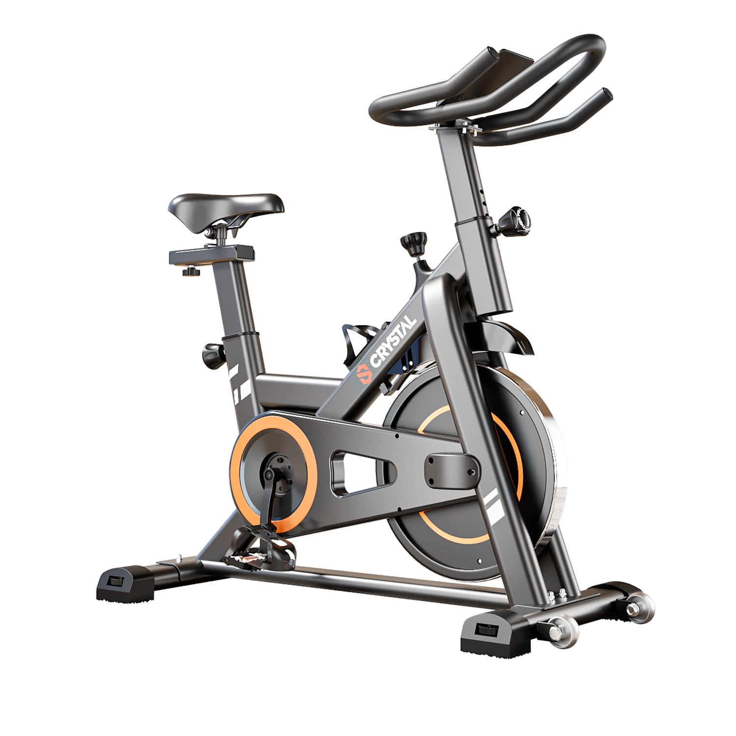 MAIBO-Exercise Bike, Plus Magnetic Resistance/Brake Pad Indoor Cycling ...