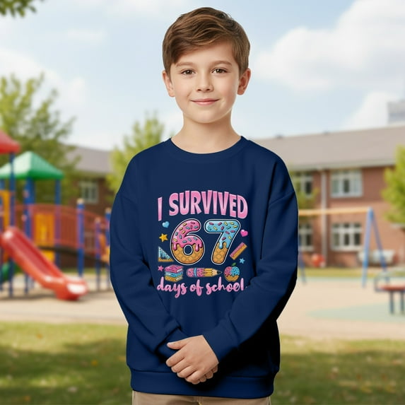 MAIHAN-67 Kid Ice Cream Drip Hoodie - Girls 67 Sweatshirt Cartoon ...