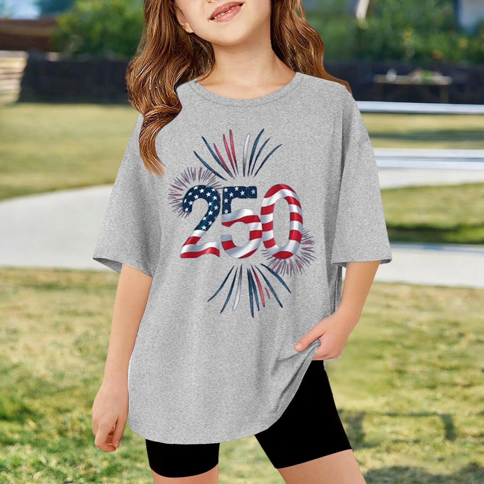 MAIHAN Girls 250 Anniversary USA Shirt 250 Anniversary America ...