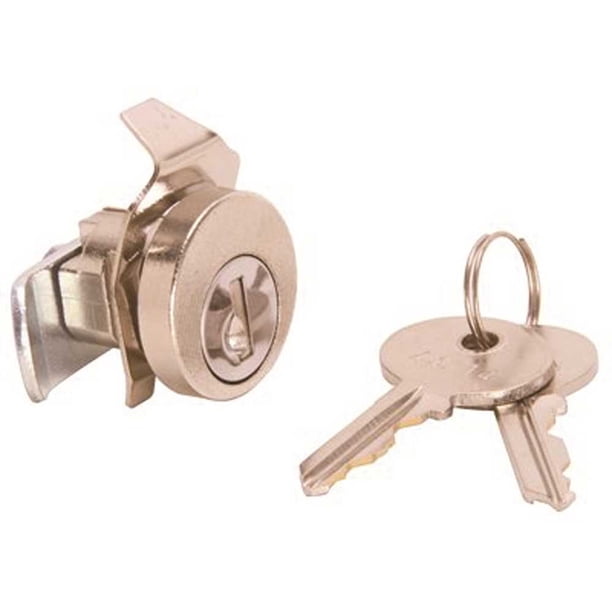 National Brand Alternative 808224 Zinc Alloy Mailbox Lock Brushed ...