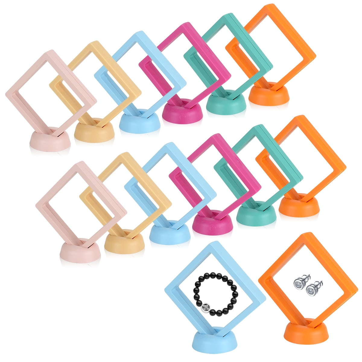 MAILINI 12PCS 3D Floating Frame Case with Stands, Challenge Coin ...